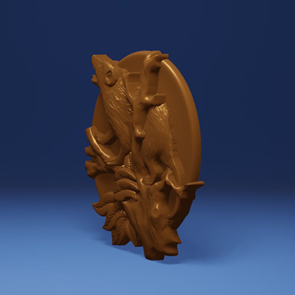 Rat Moon 3d Stl Model Cnc Router Engraver Artcam Aspire Cnc Files