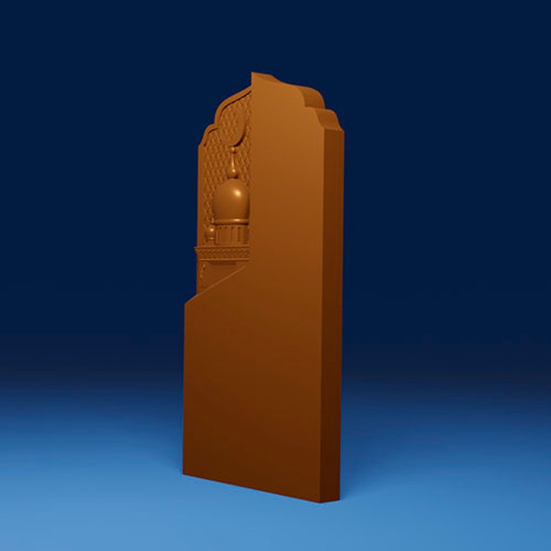 Mosque Slab, 3D STL Model, CNC Router Engraver, Artcam, Aspire, CNC ...