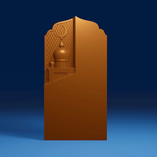 Mosque Slab, 3D STL Model, CNC Router Engraver, Artcam, Aspire, CNC ...