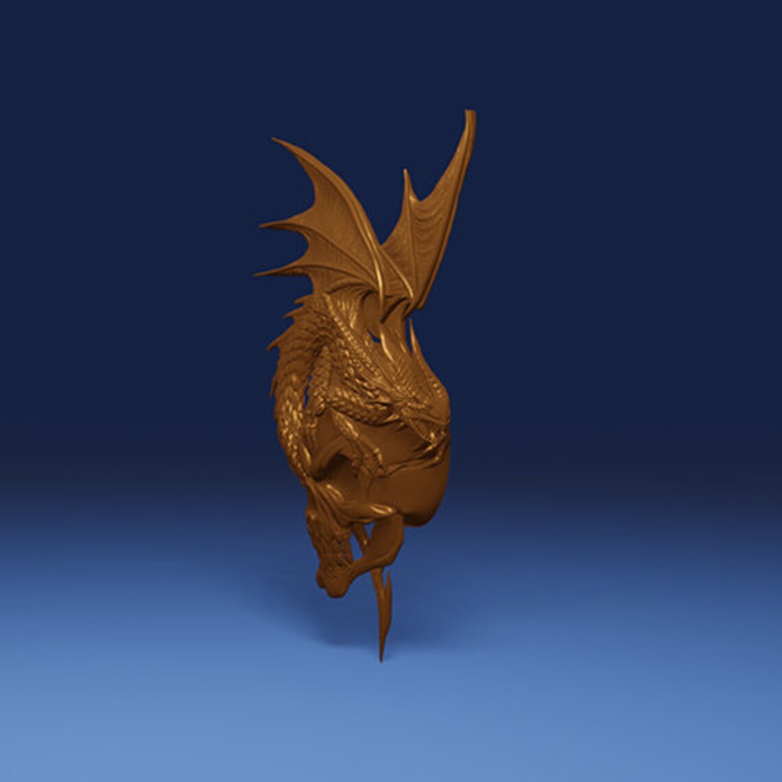 Dragon on Skull 3D STL Model CNC Router Engraver Artcam - Etsy