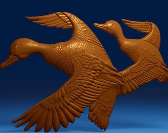 Ducks STL Model, CNC Router Engraver, Artcam, Aspire, Cnc Files, Wood ...