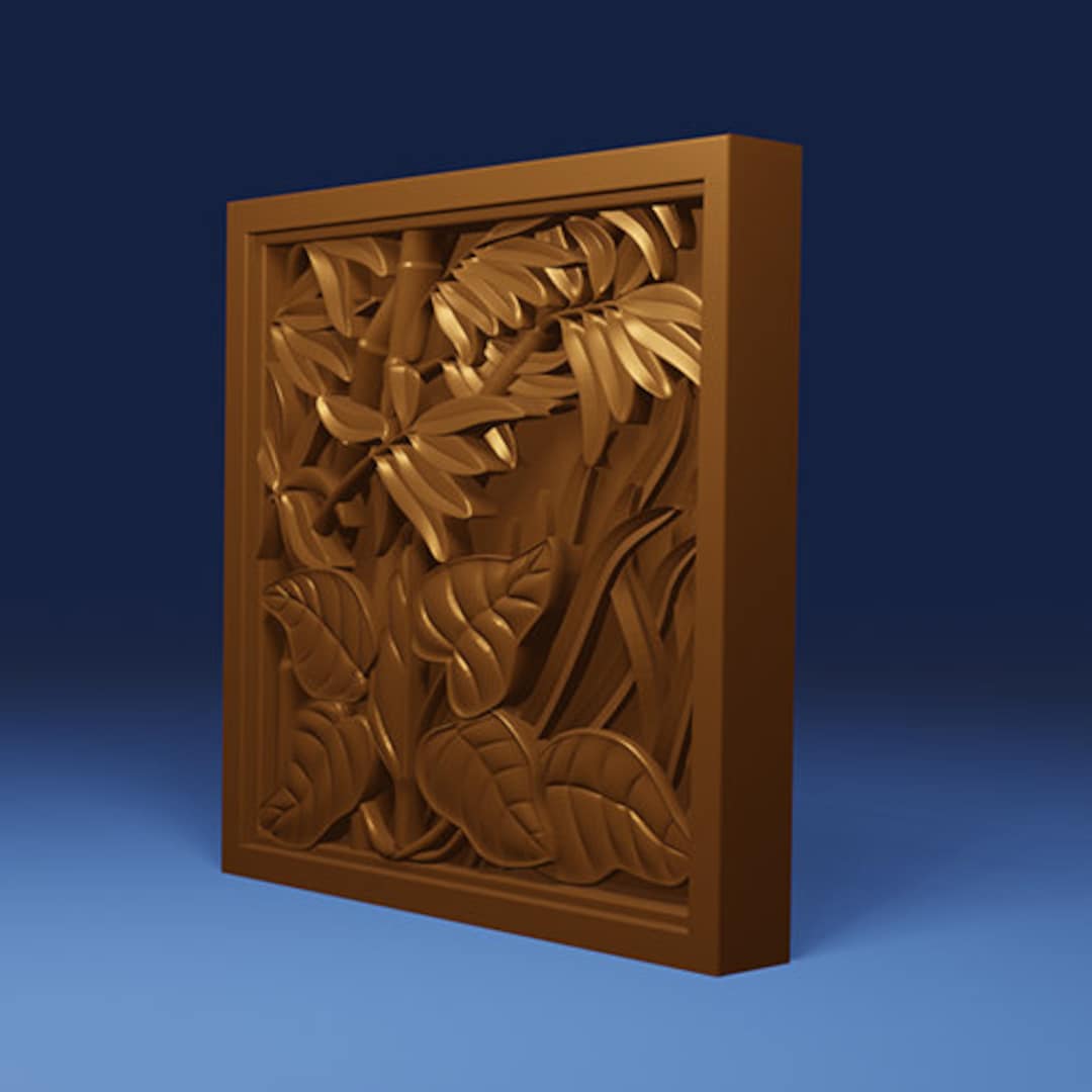 Leaves, 3D STL Model, CNC Router Engraver, Artcam, Aspire, CNC Files ...