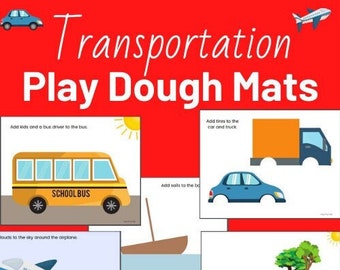Play Doh Mats Transportation - Etsy