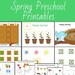 BUNDLE Set! Spring and Easter Preschool Activities, Spring Preschool ...
