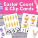 Easter Count Clip Cards, Montessori Math Printable, Homeschooling ...