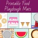 7 Printable Play Doh Mats, Food Play Dough Mats, Ice Cream Playdough ...