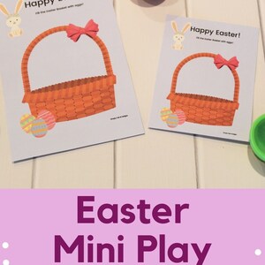 Printable Mini Easter Playdough Mats, Easter Printable for Kids ...