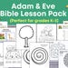 Adam & Eve Bible Story, Adam and Eve Activities, Adam and Eve Craft ...