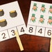 St. Patrick's Day Count Clip Cards, Montessori Math Printable ...