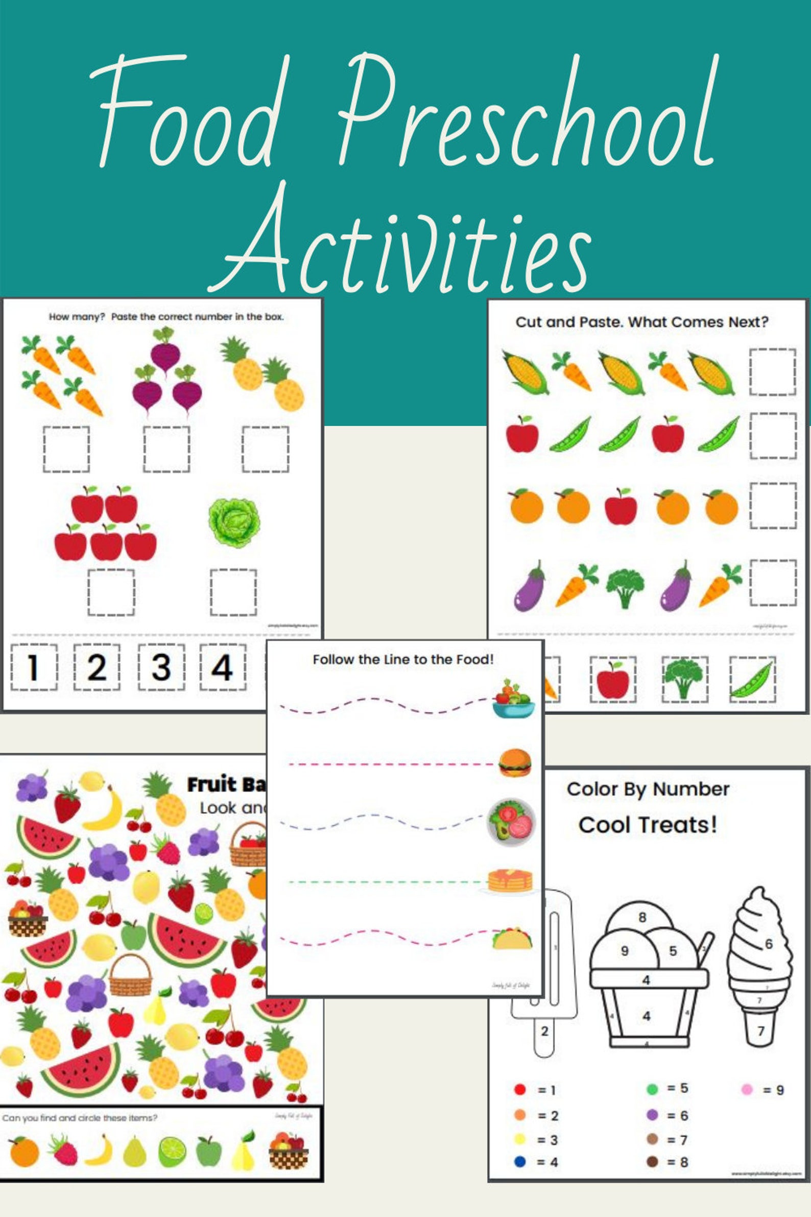 3 Year Old Learning Activities, Food Preschool Printable, Nutrition ...