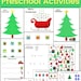 Bundle Set - Winter and Christmas Preschool Activities, Christmas ...