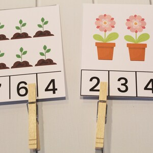 Spring Count Clip Cards, Montessori Math Printable, Homeschooling ...