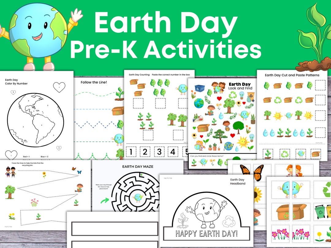 Earth Day Preschool Activities, Earth Day Printables, Earth Day Worksheets, Preschool Worksheets ...