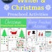 Bundle Set - Winter and Christmas Preschool Activities, Christmas ...