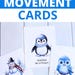 Winter Movement Cards for Kids, Preschool Gross Motor Activity ...