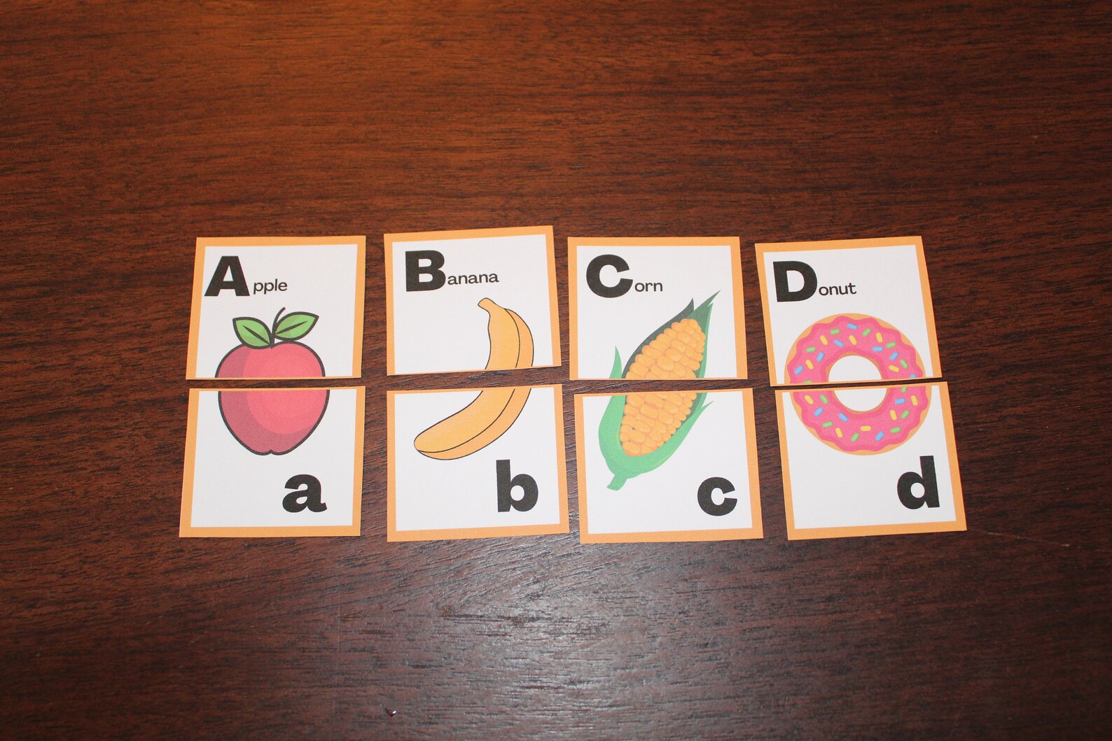 ABC Matching Game, Uppercase Lowercase, Alphabet Flash Cards, Preschool ...
