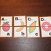 ABC Matching Game Uppercase Lowercase Alphabet Flash Cards - Etsy