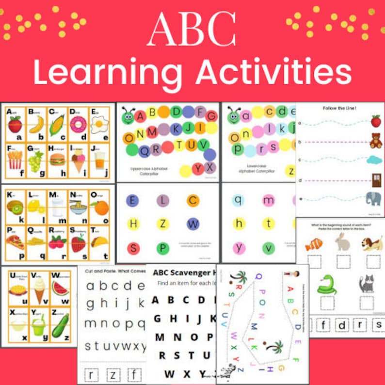 ABC Preschool Activities, Teaching Alphabet, Uppercase Lowercase ...