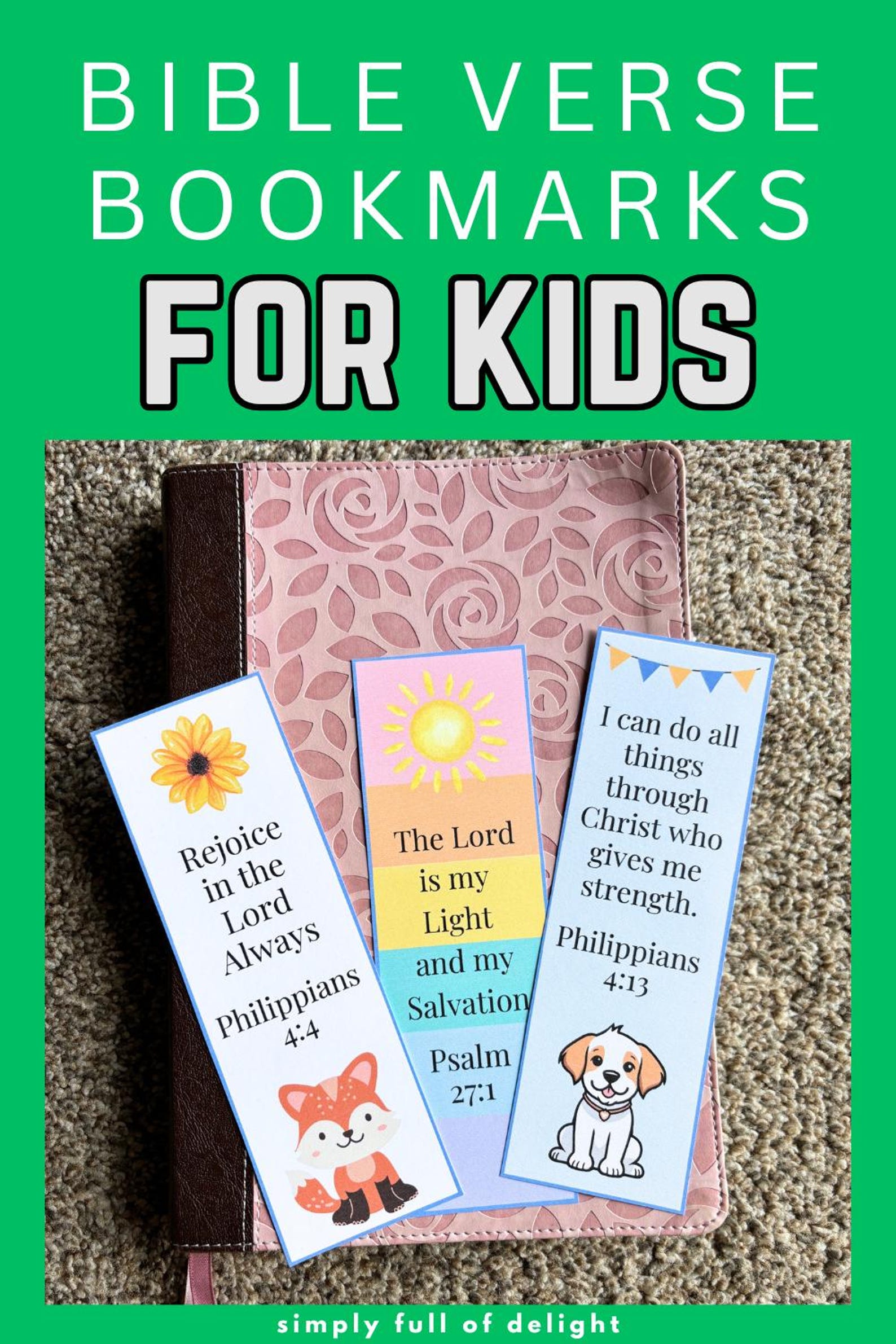 Bible Verse Bookmark Printable, Christian Printable, Bible Verse ...
