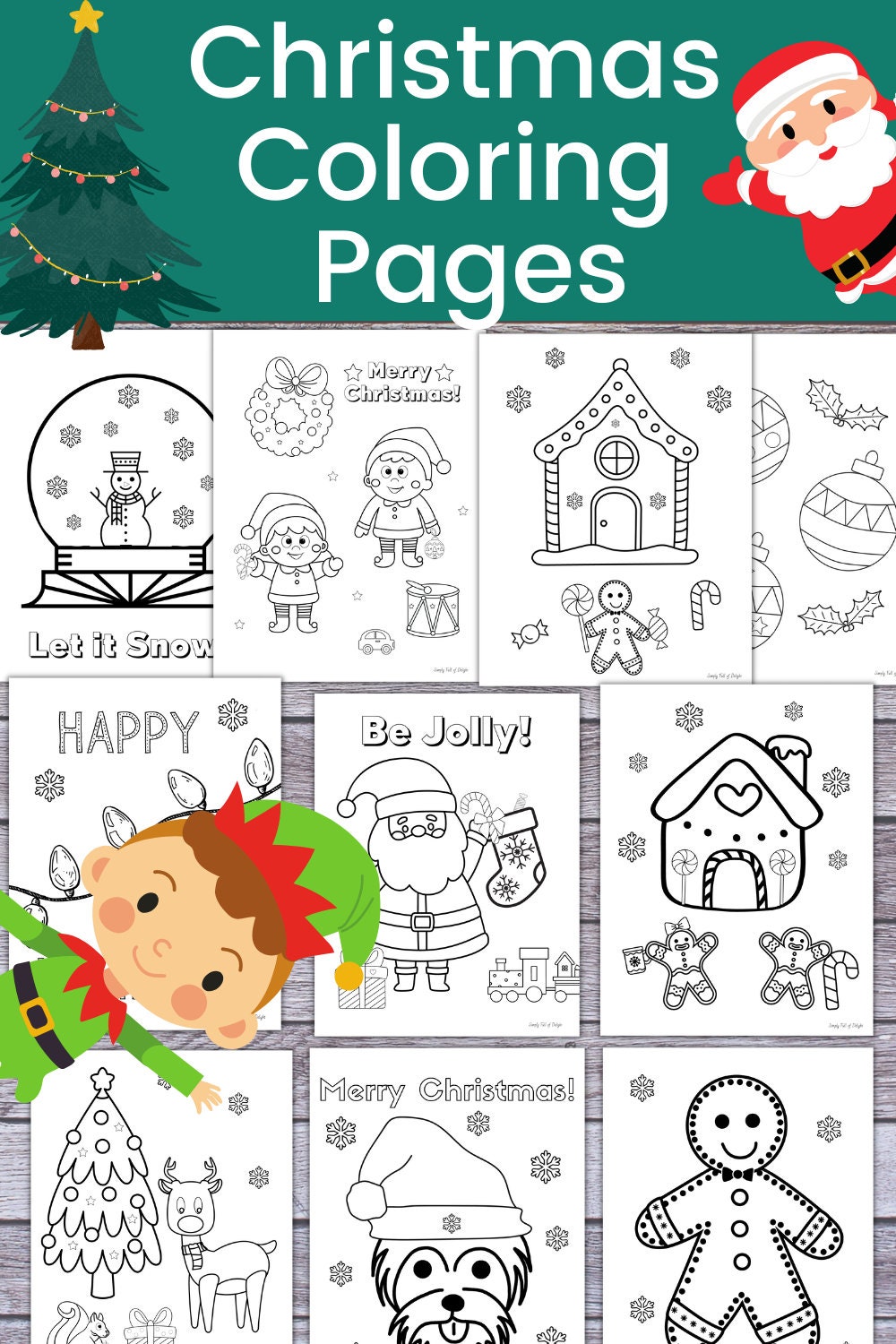 Christmas Coloring Pages for Kids, Christmas Coloring Sheets, Christmas ...