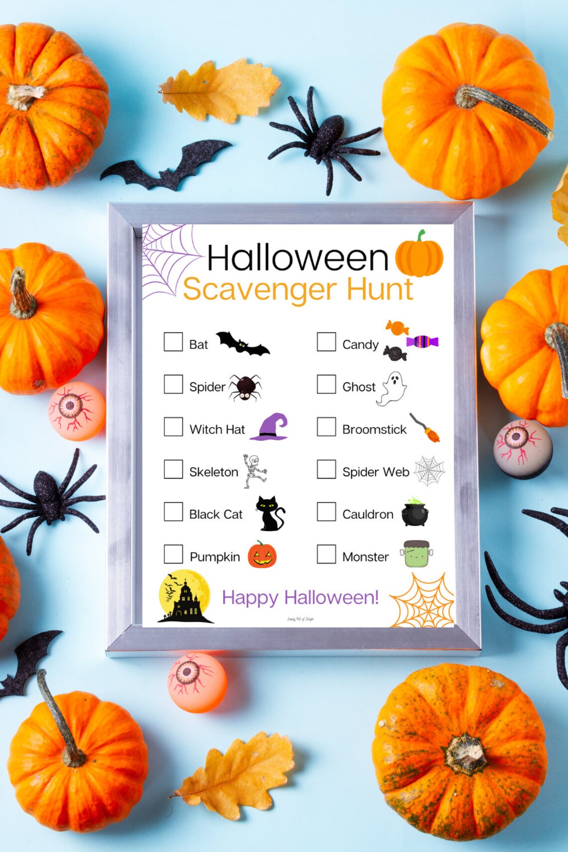 Halloween Scavenger Hunt, Fall Scavenger Hunt, Printable for Kids ...
