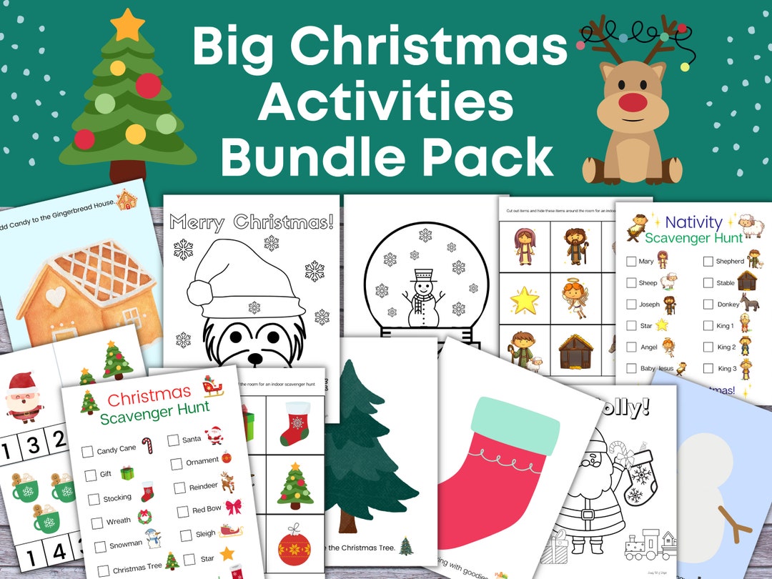 Christmas Bundle Preschool Printables, Christmas Preschool Activities ...