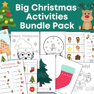 Christmas Bundle Preschool Printables, Christmas Preschool Activities ...