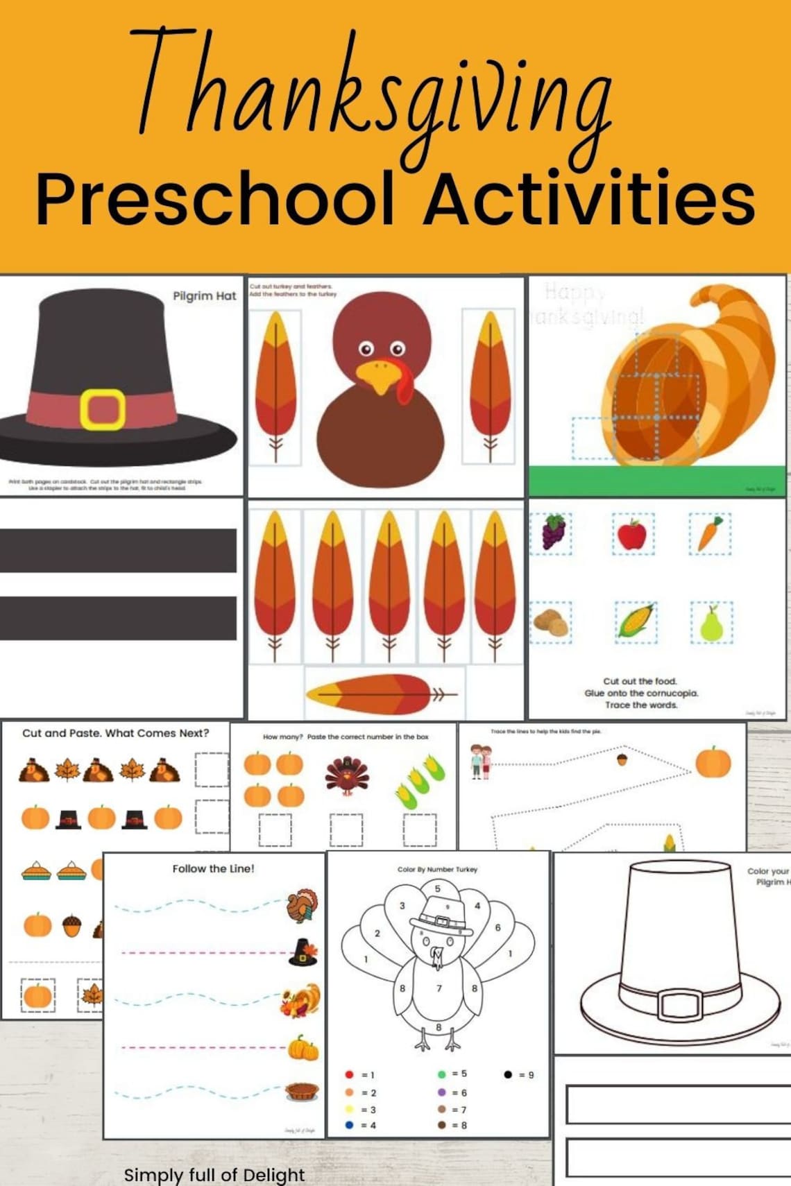 Thanksgiving Preschool Activities, Thanksgiving Preschool Printable ...