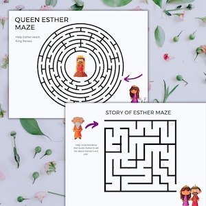 Queen Esther Bible Story, Queen Esther Activities and Games, Queen ...