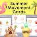 Summer Movement Cards for Kids, Preschool Gross Motor Activity ...