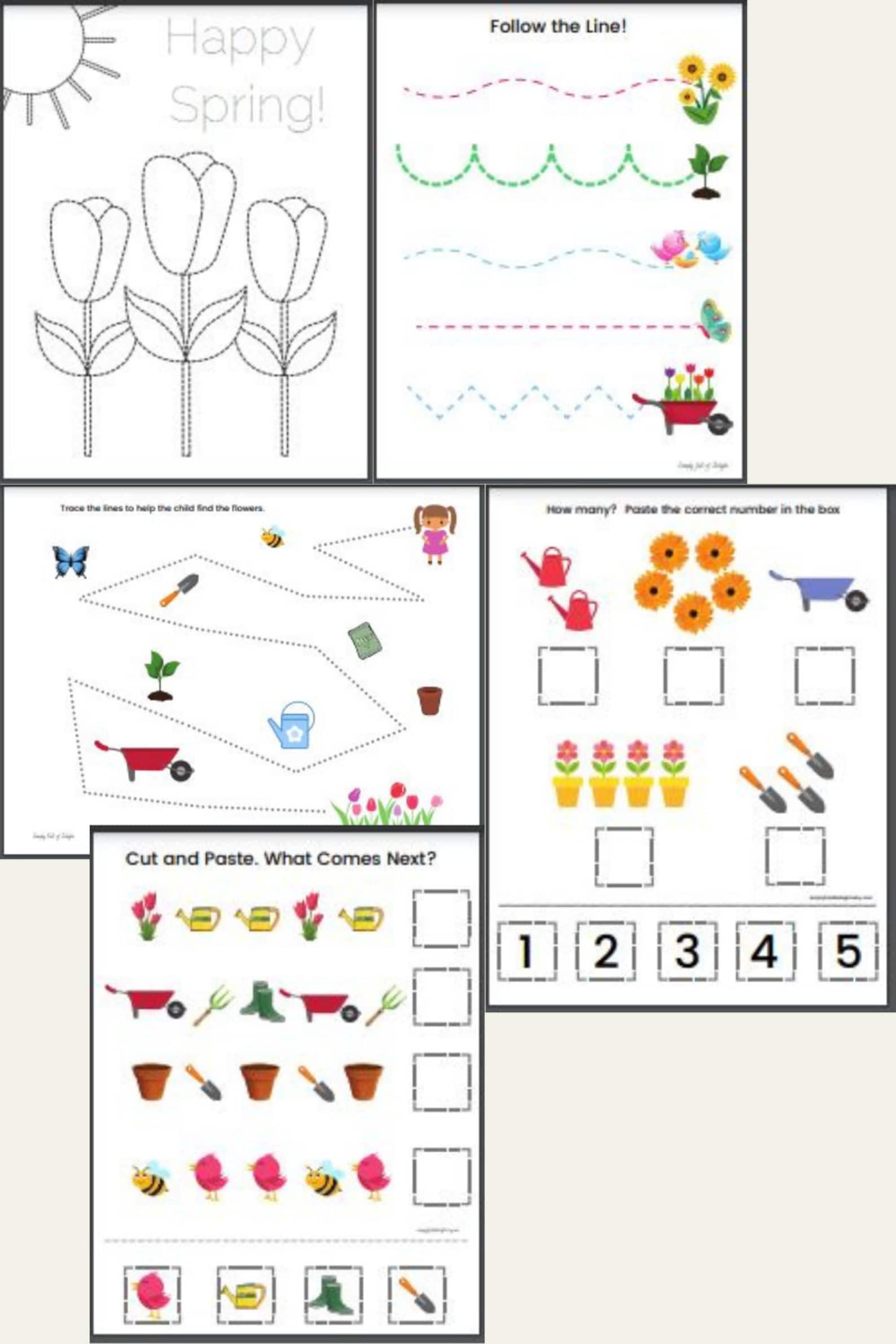 Spring Preschool Activities, Spring Preschool Printable, Spring ...