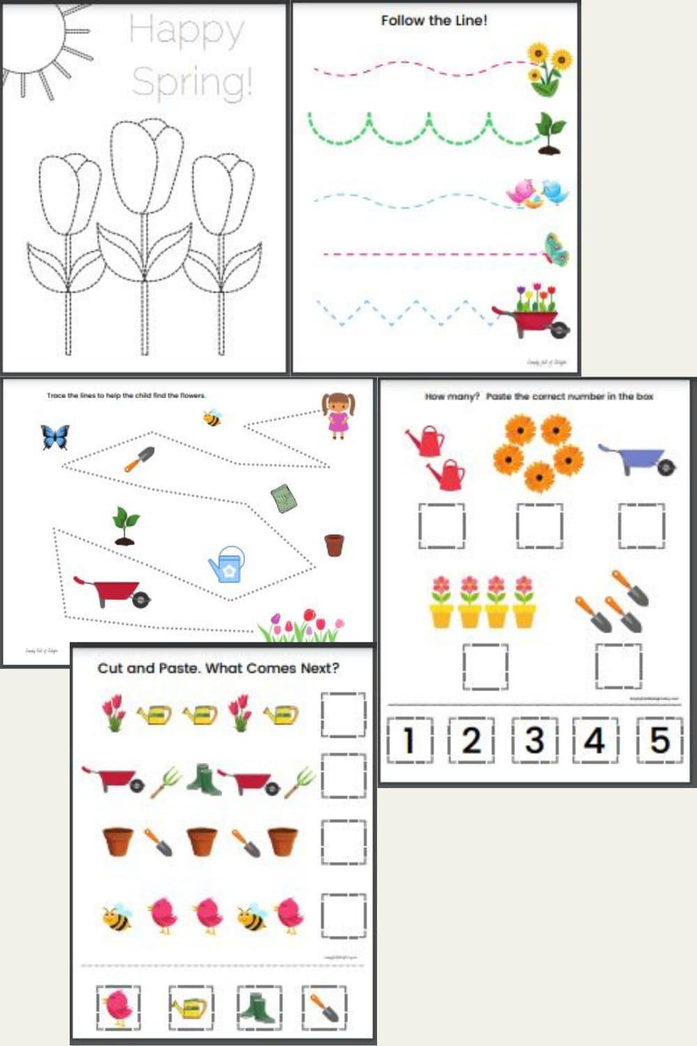 Spring Preschool Activities, Spring Preschool Printable, Spring ...
