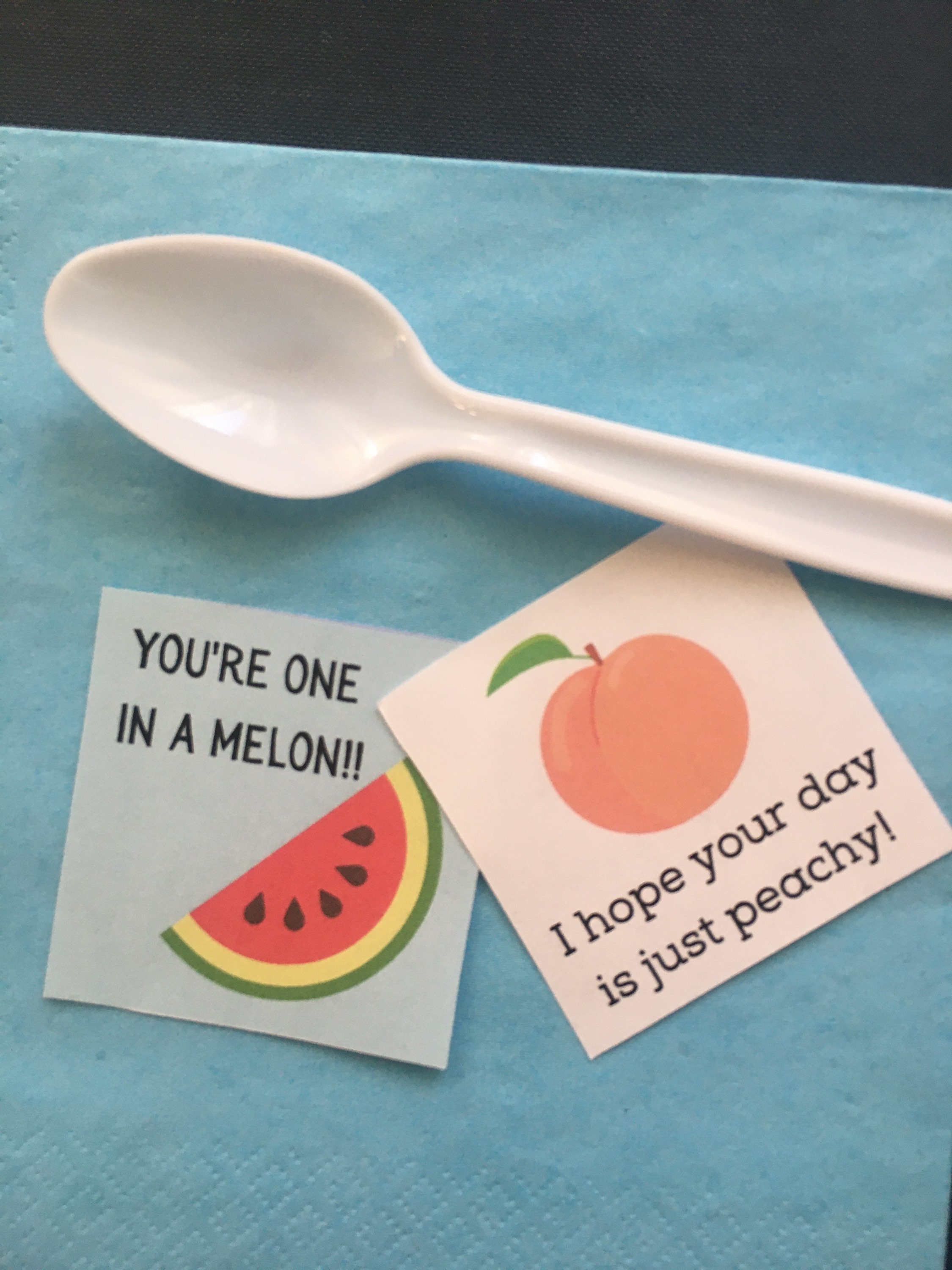 Gender Neutral Lunch Box Notes - 12 Food Pun Lunchbox Notes for Kids ...