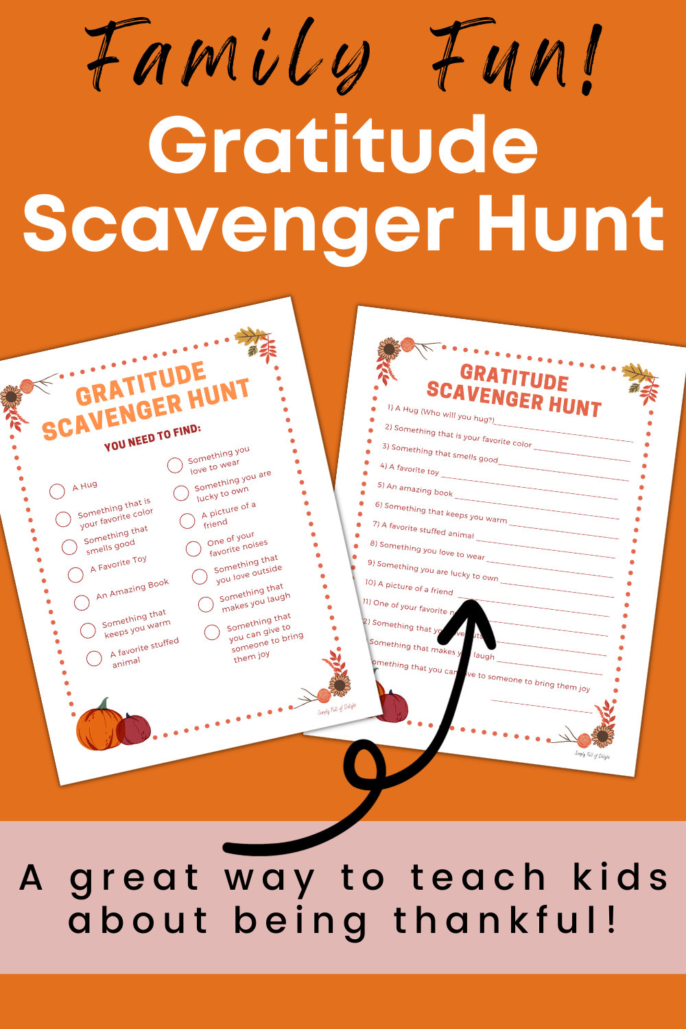 Gratitude Scavenger Hunt, Thanksgiving Scavenger Hunt, Fall Scavenger ...