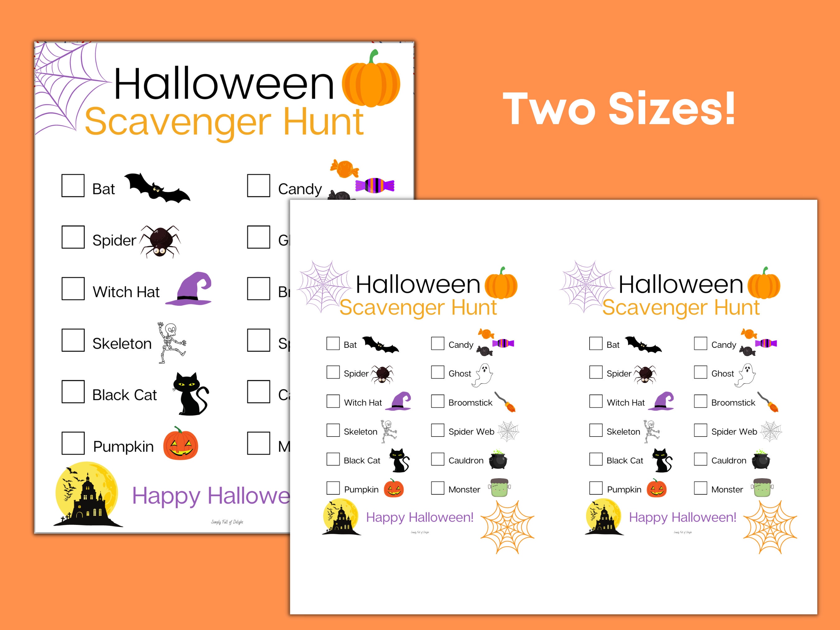 Halloween Scavenger Hunt, Fall Scavenger Hunt, Printable for Kids ...