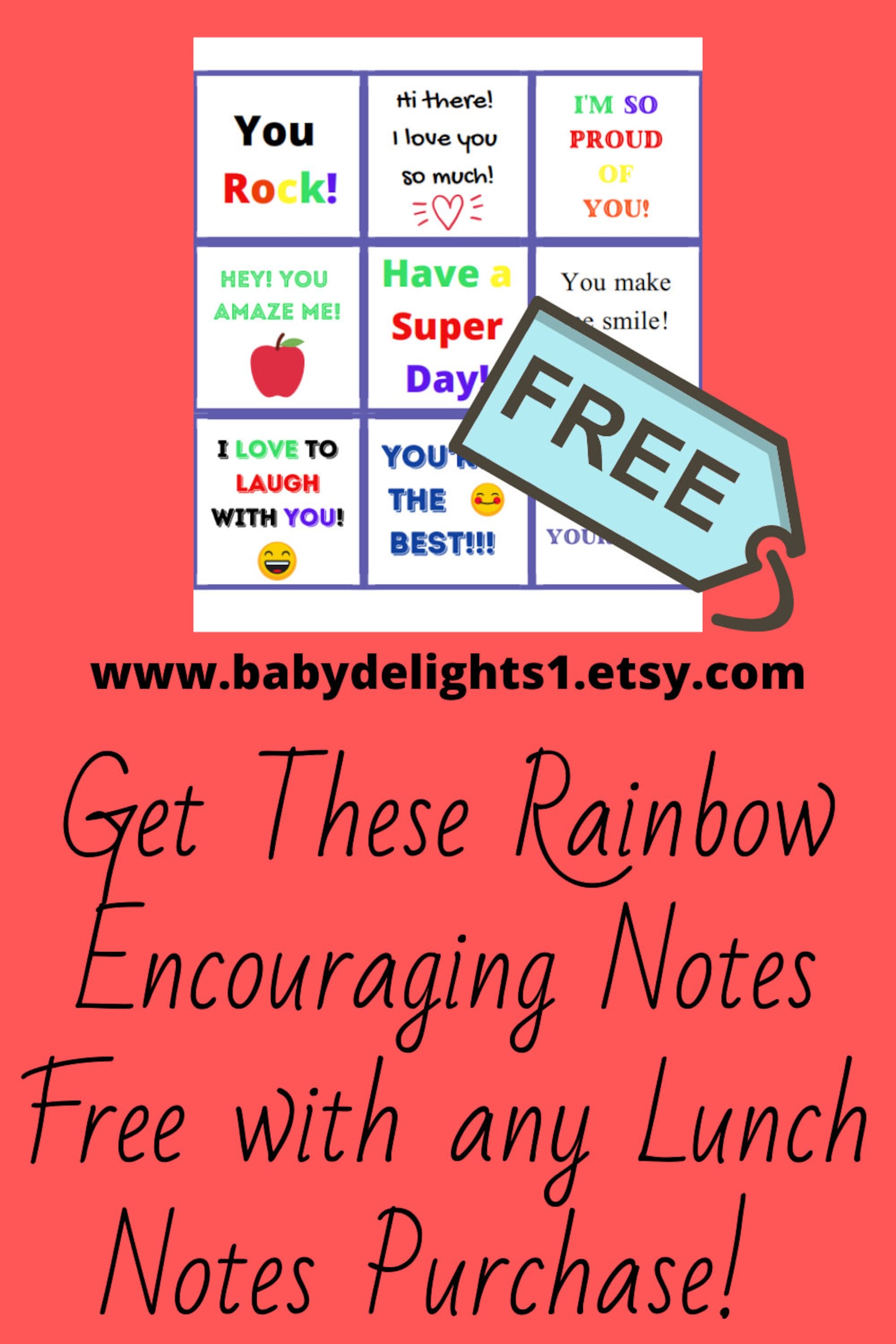 Gender Neutral Lunch Box Notes - 20 Lunchbox Notes for Kids, Printable ...