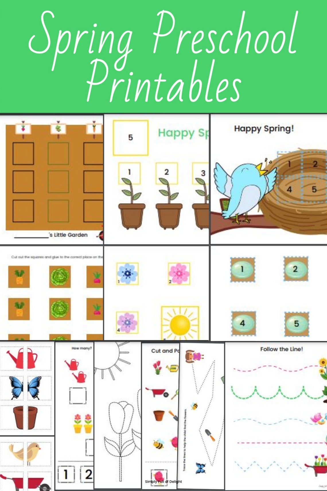 Spring Preschool Activities Spring Preschool Printable - Etsy