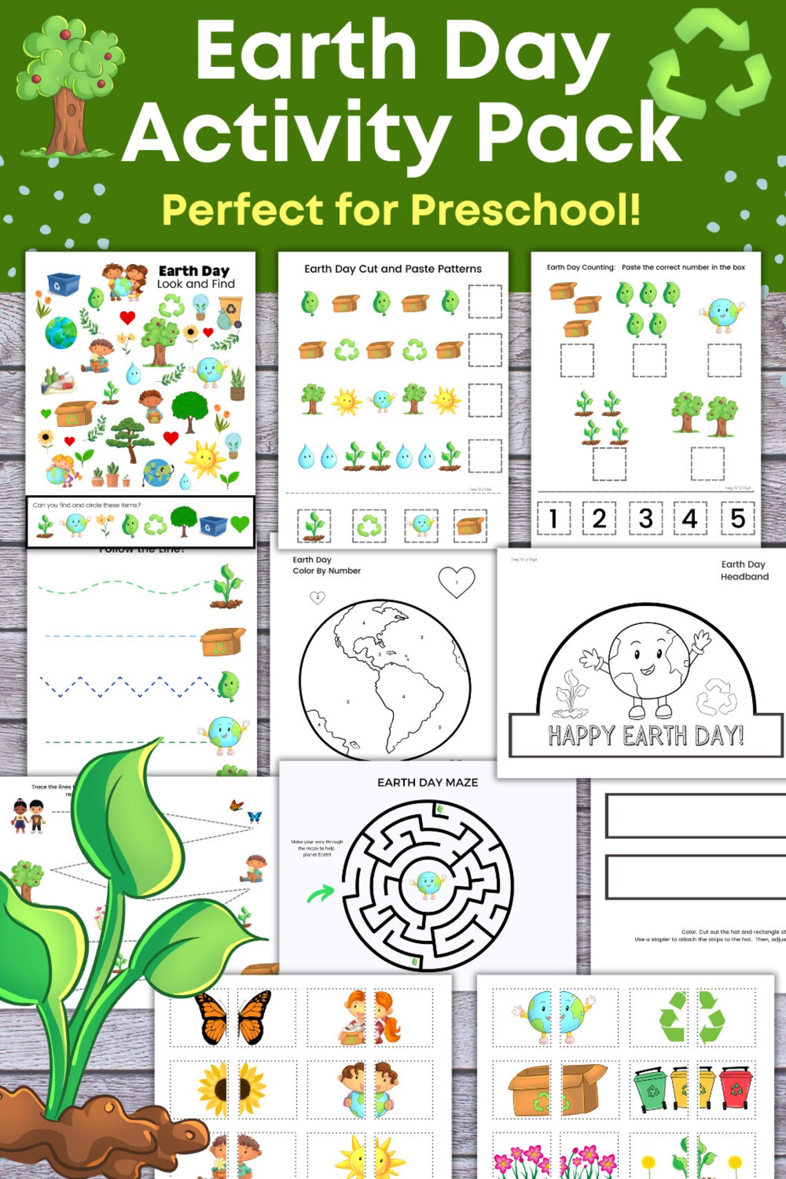 Earth Day Preschool Activities, Earth Day Printables, Earth Day ...
