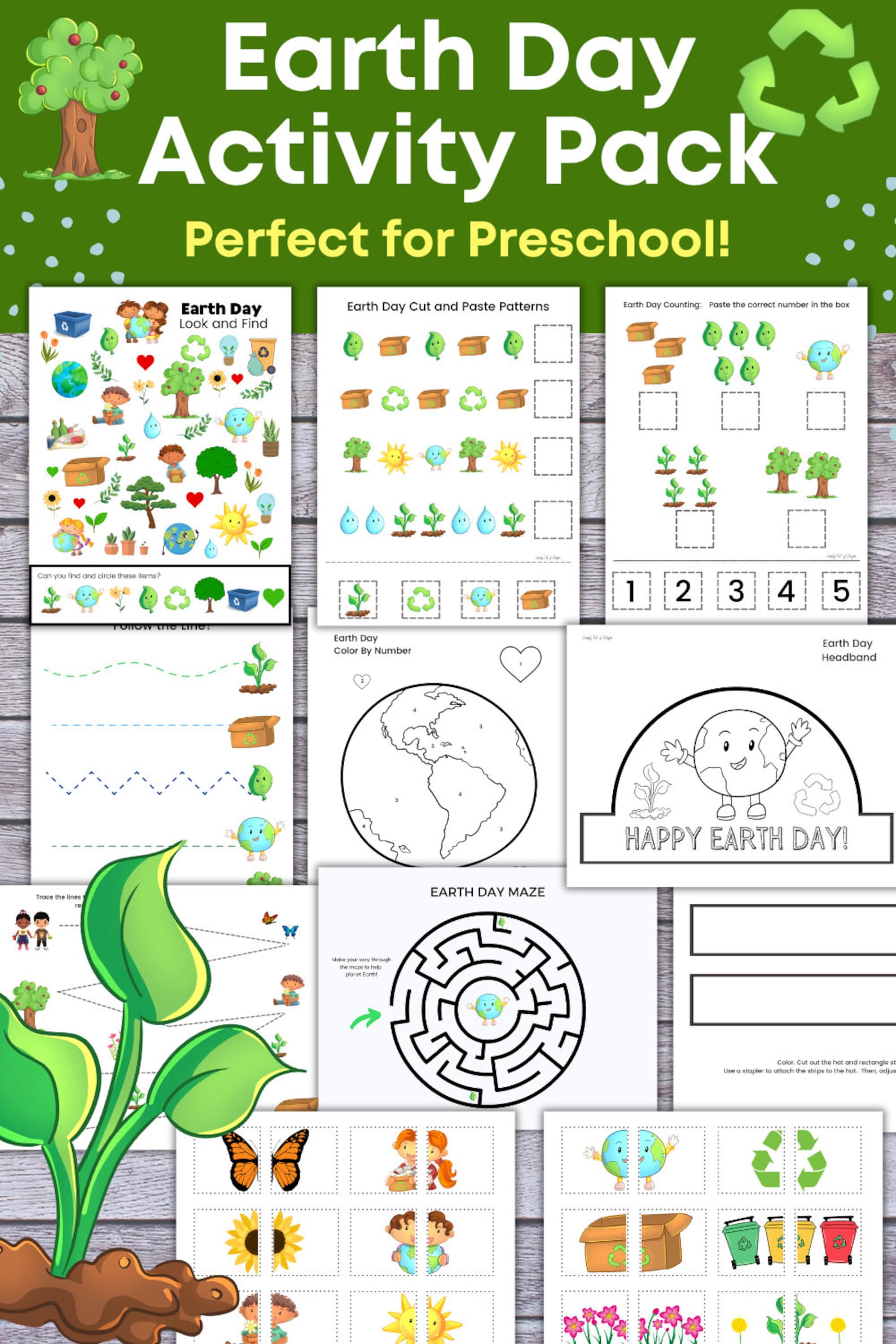 Earth Day Preschool Activities, Earth Day Printables, Earth Day ...
