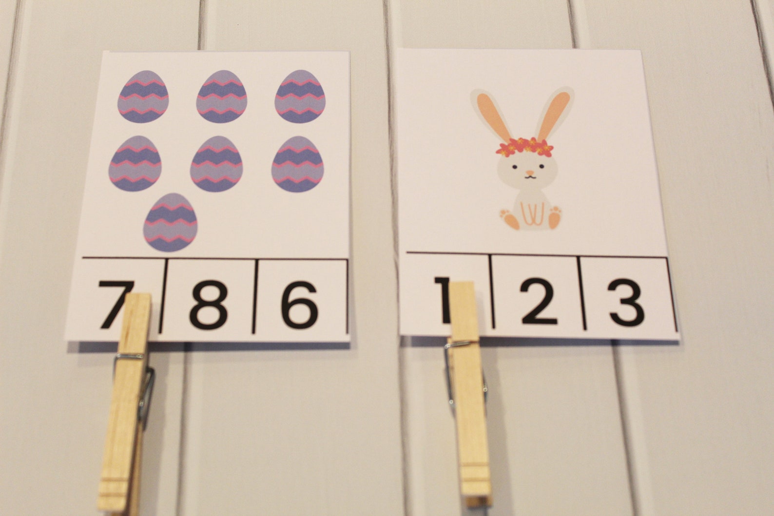 Easter Count Clip Cards, Montessori Math Printable, Homeschooling ...