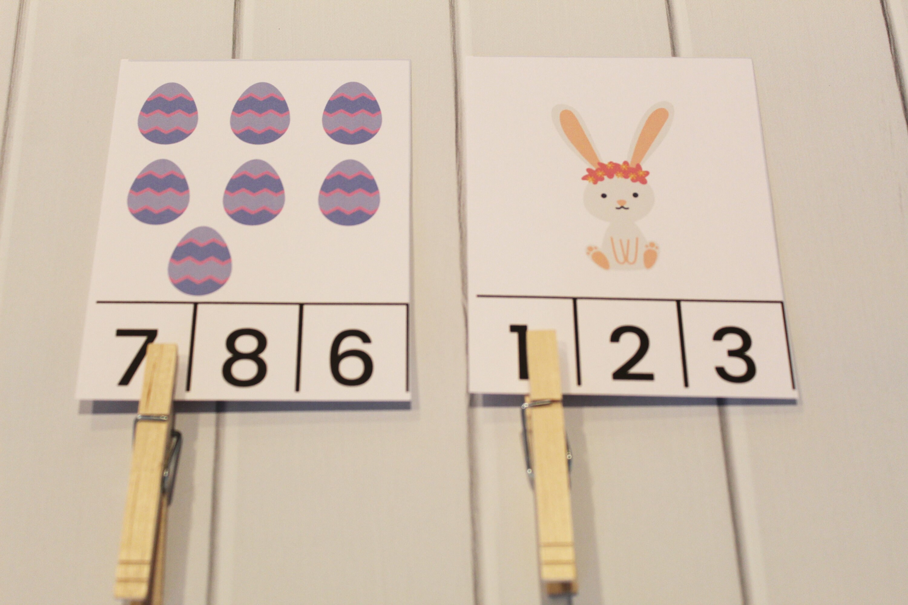 Easter Count Clip Cards, Montessori Math Printable, Homeschooling ...