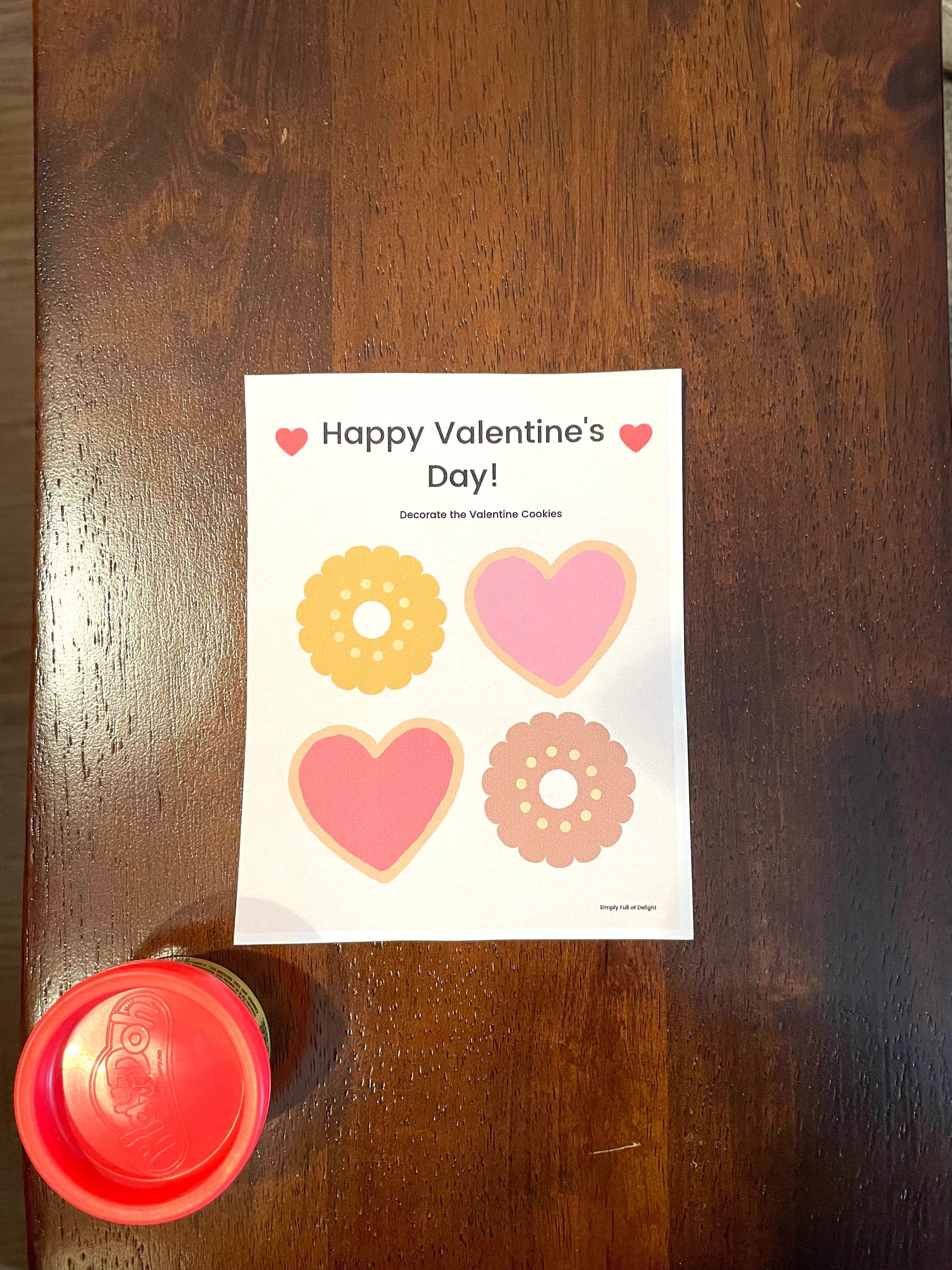 Printable Mini Valentine Play Dough Mats, Printable Valentines for Kids ...