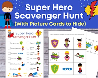 Super Hero Party Game - Etsy