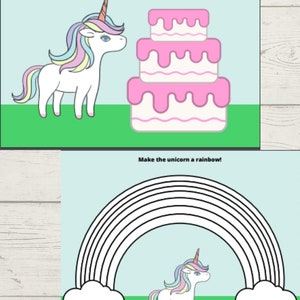 Unicorn Play Dough Mats, Unicorn Sensory Play, Unicorn Play Doh Mats ...