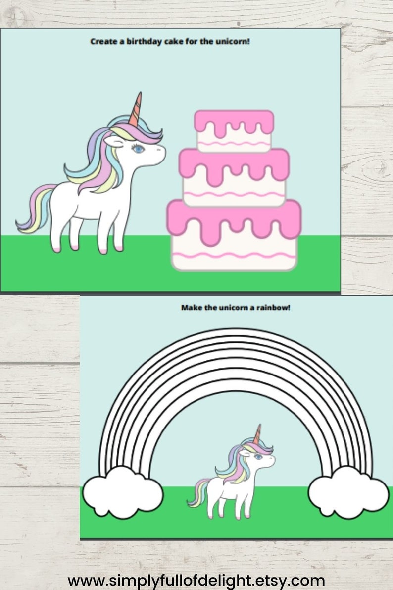 Unicorn Play Dough Mats, Unicorn Sensory Play, Unicorn Play Doh Mats ...