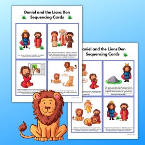 Daniel and the Lions Den Bible Story, Daniel and the Lions Den ...