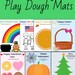 7 Printable Playdough Mats, Holiday Play Dough Mats, Homeschooling ...