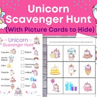 Unicorn Treasure Hunt - Etsy
