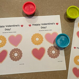 Printable Mini Valentine Play Dough Mats, Printable Valentines for Kids ...