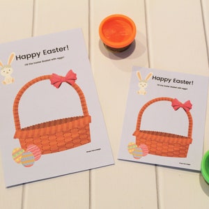 Printable Mini Easter Playdough Mats, Easter Printable for Kids ...